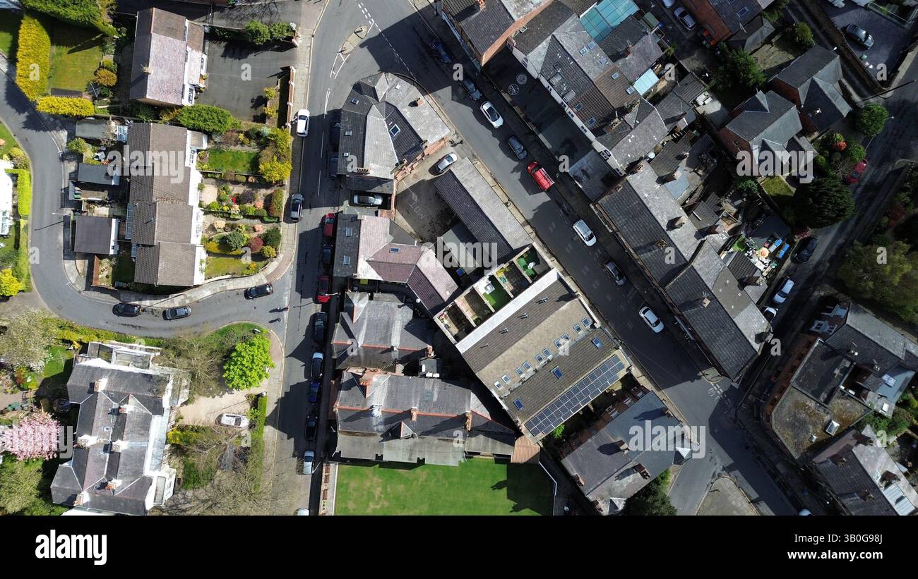 4K Aerial view in the Wirral areas of, Birkenhead, Wallasey, New ...