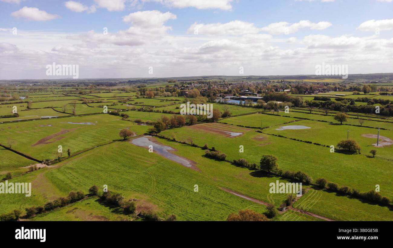 4K Aerial view in the Wirral areas of, Birkenhead, Wallasey, New ...