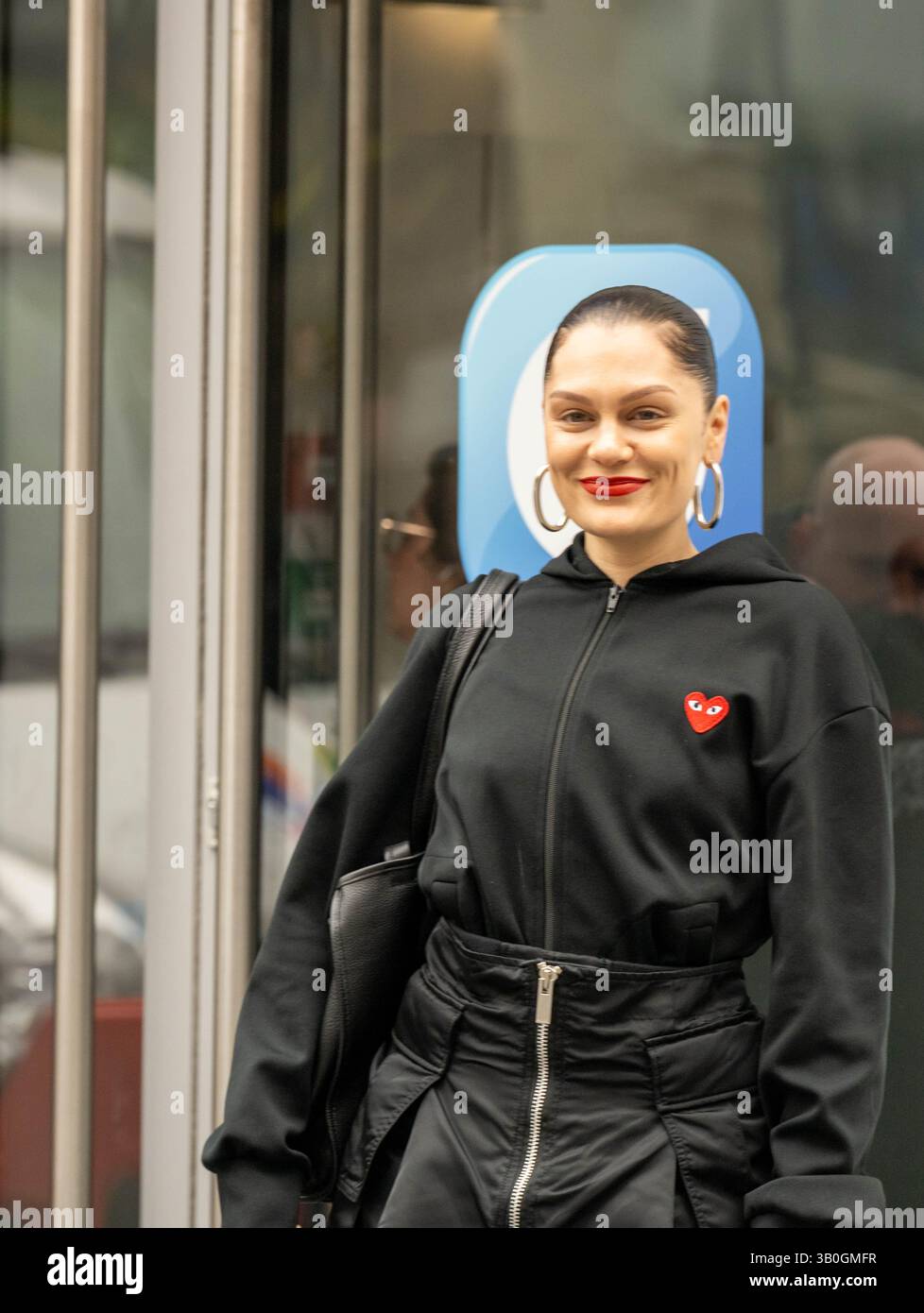 London, UK. 24th Apr, 2025. Jessie J, singer and songwriter, outside ...