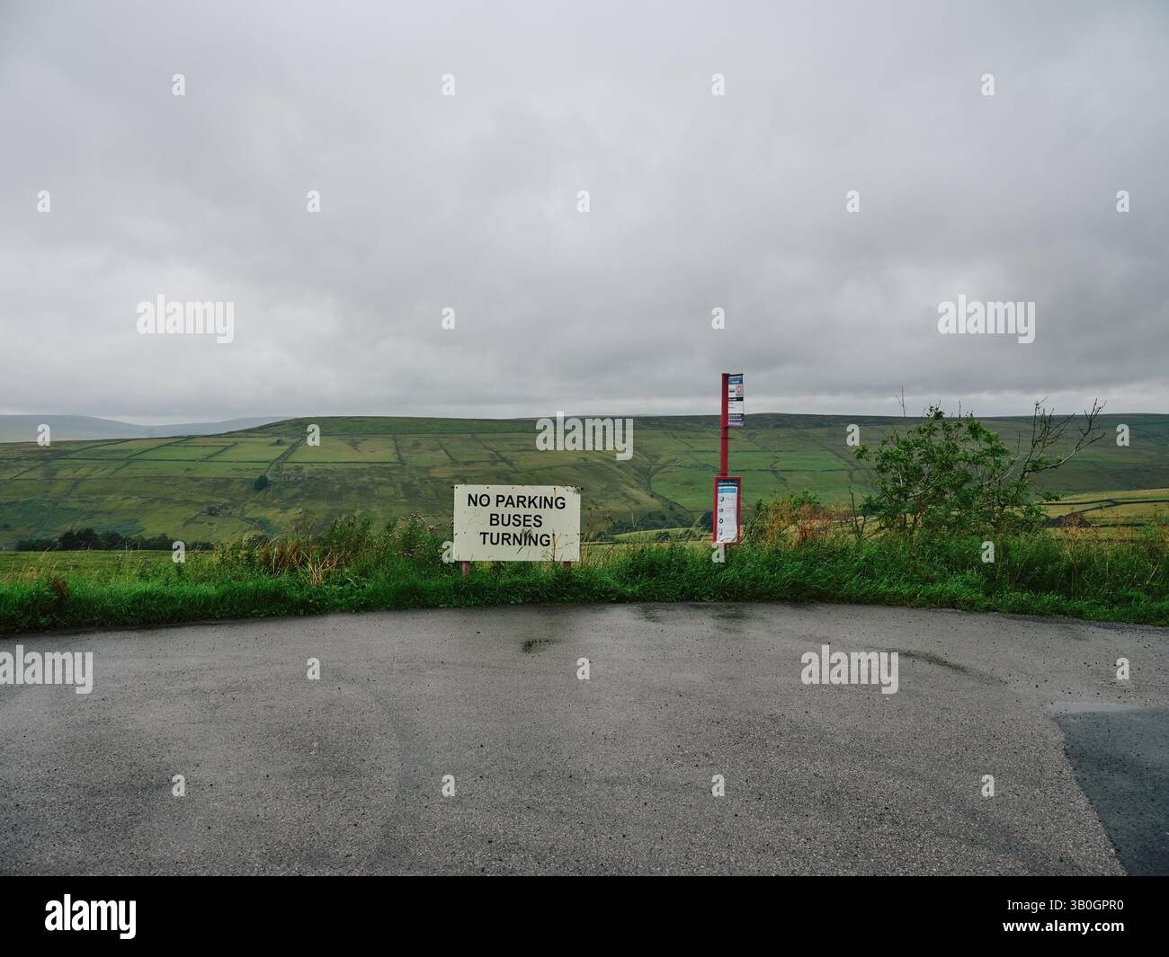 An odd quirky isolated and remote rural bust stop on the Yorkshire ...