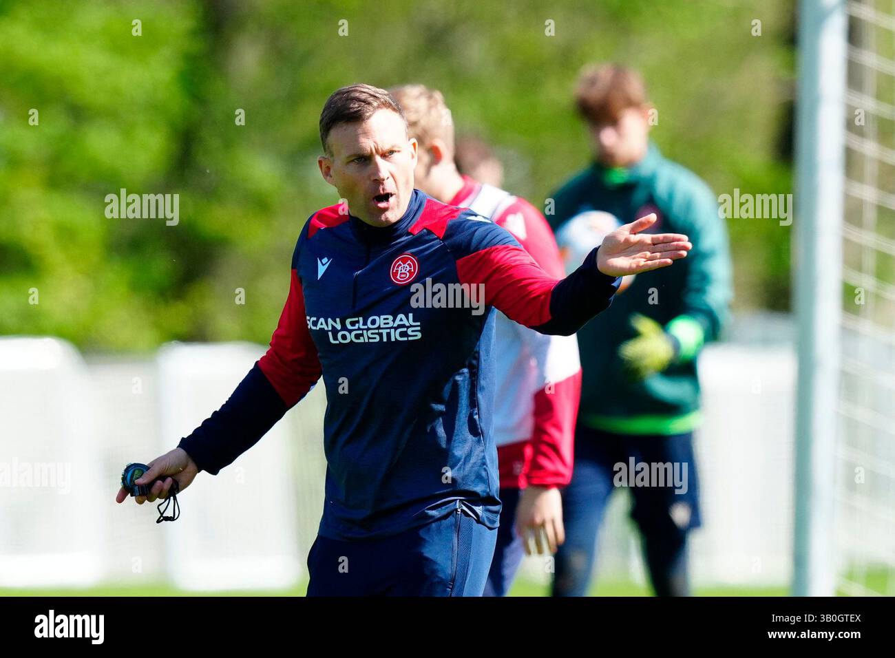 Aalborg, Denmark. 24th Apr, 2025. Superligaklubben AaBs nye traener ...