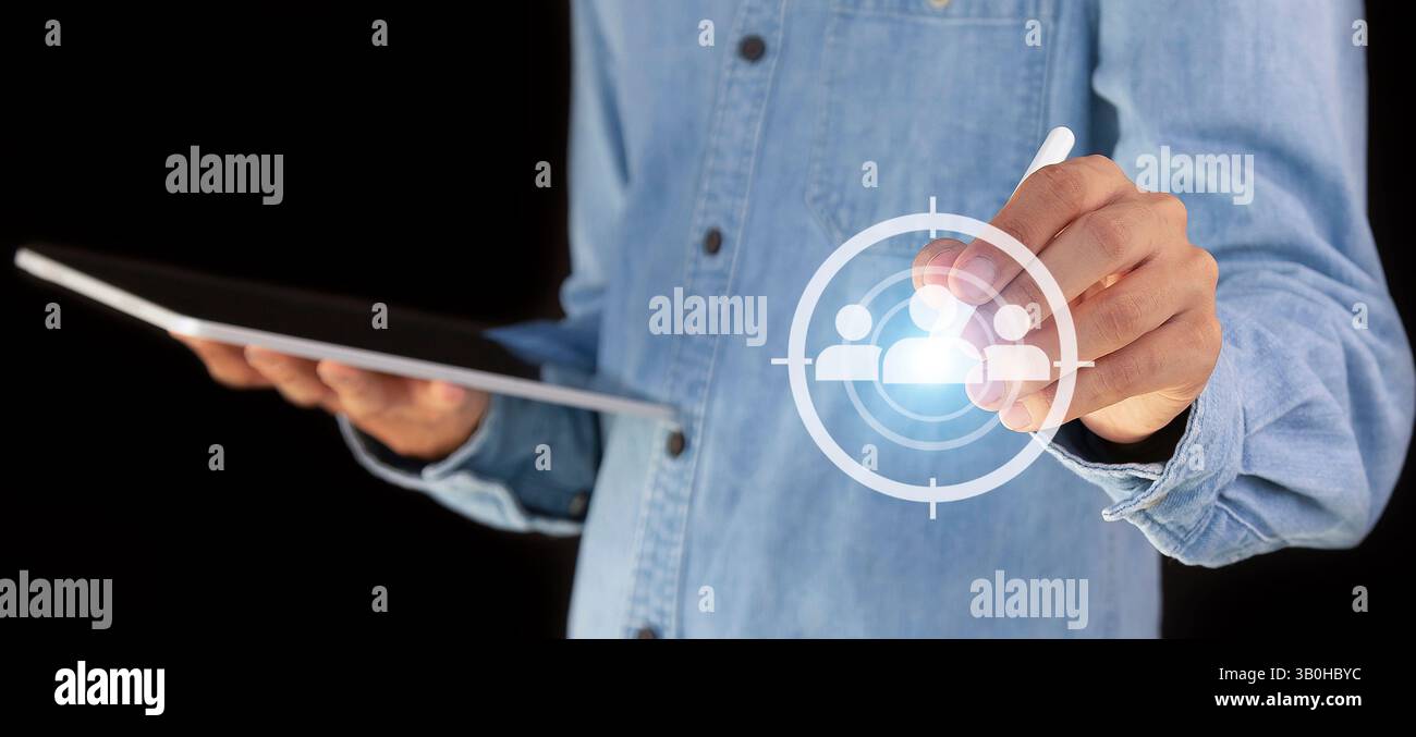 The concept of targeting marketing for target customers Stock Photo - Alamy