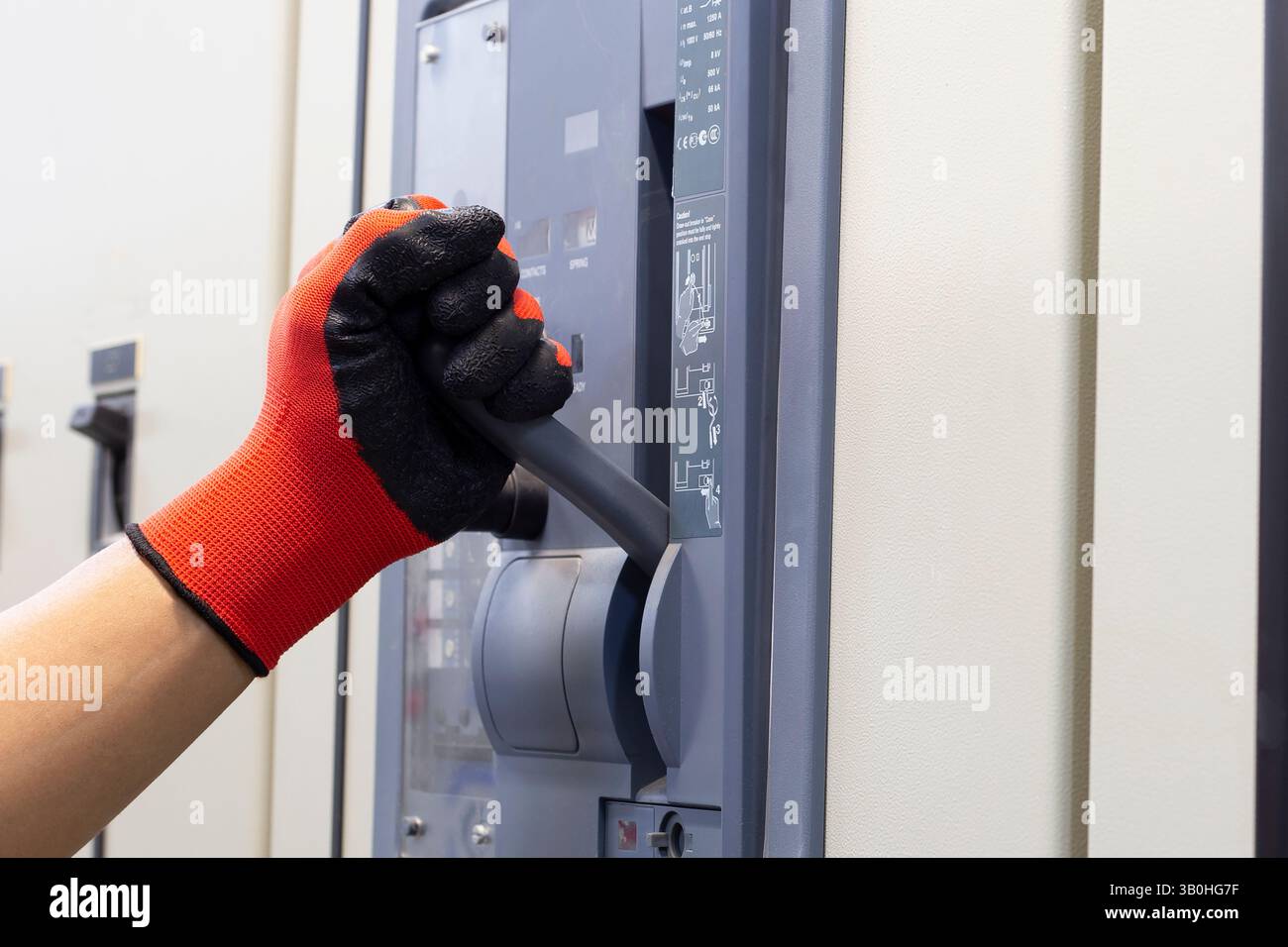 Electricians use electrical meters to check the electrical system at ...