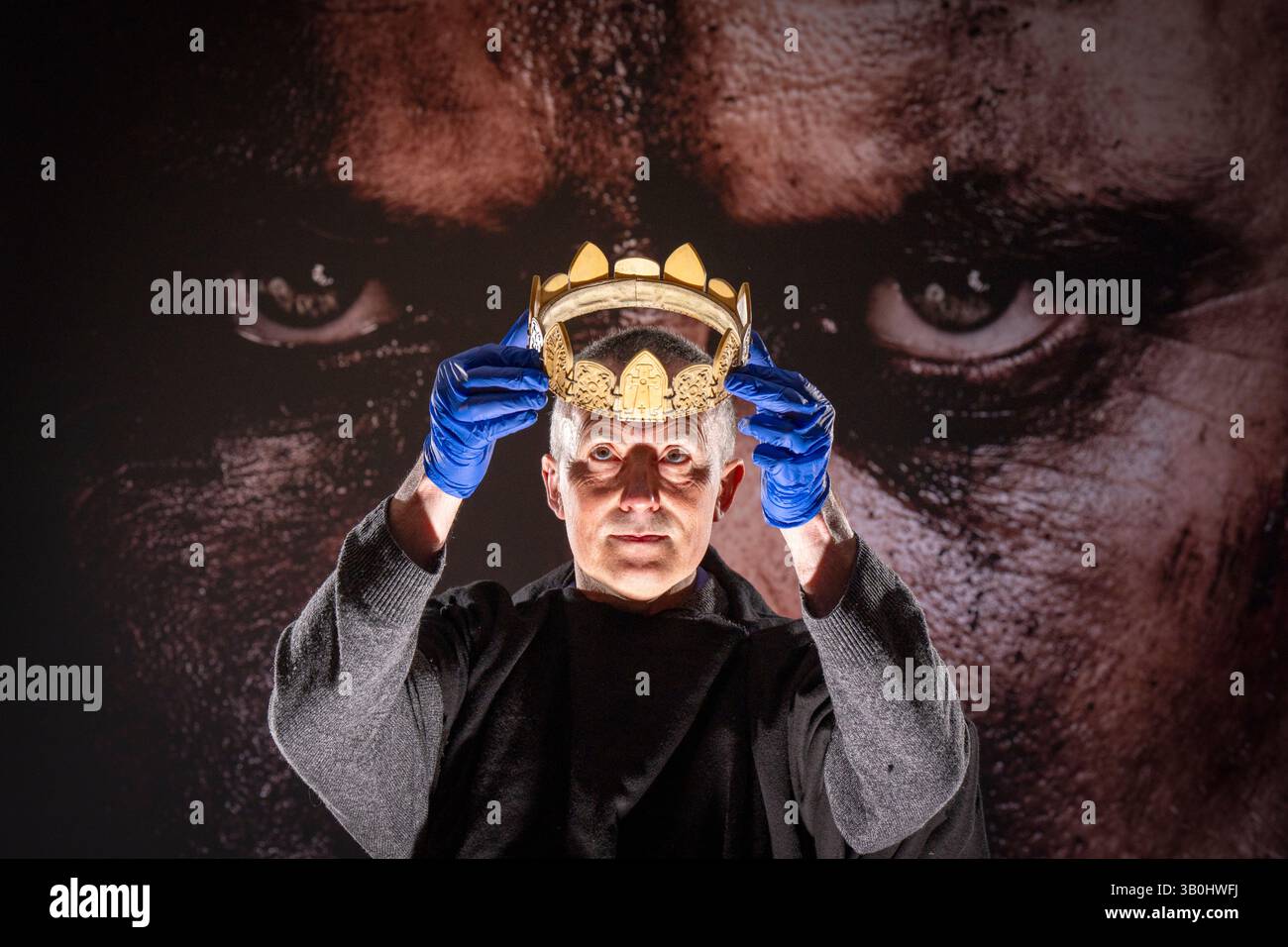 Andrew Wallace takes a closer look at the crown worn by actor Michael ...