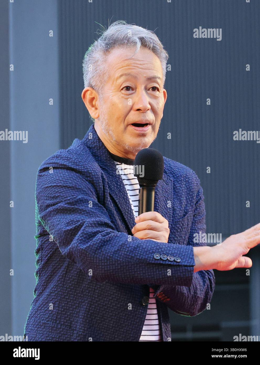 Tokyo, Japan. 24th Apr, 2025. Japanese theatre director Amon Miyamoto ...