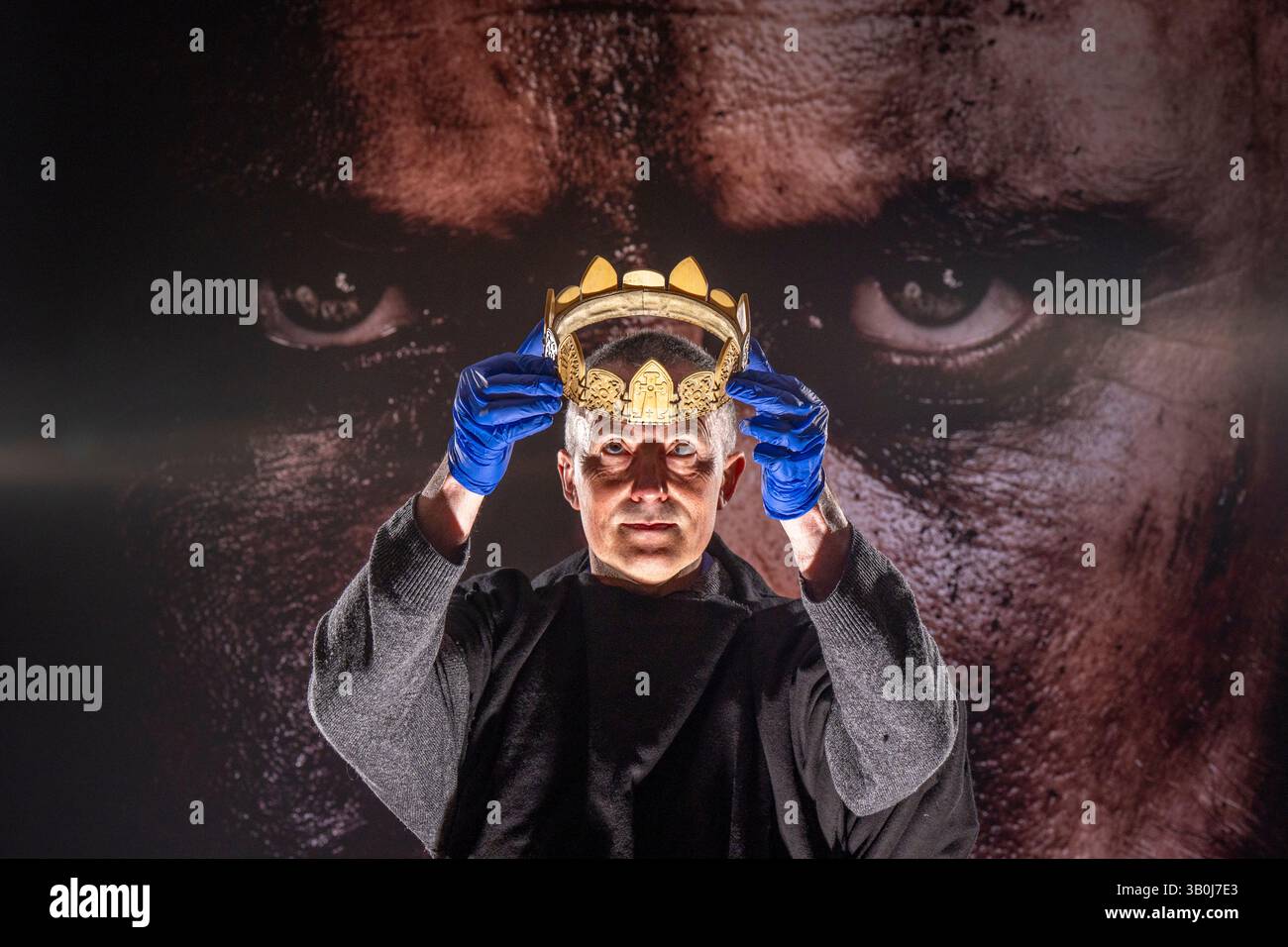 Andrew Wallace takes a closer look at the crown worn by actor Michael ...