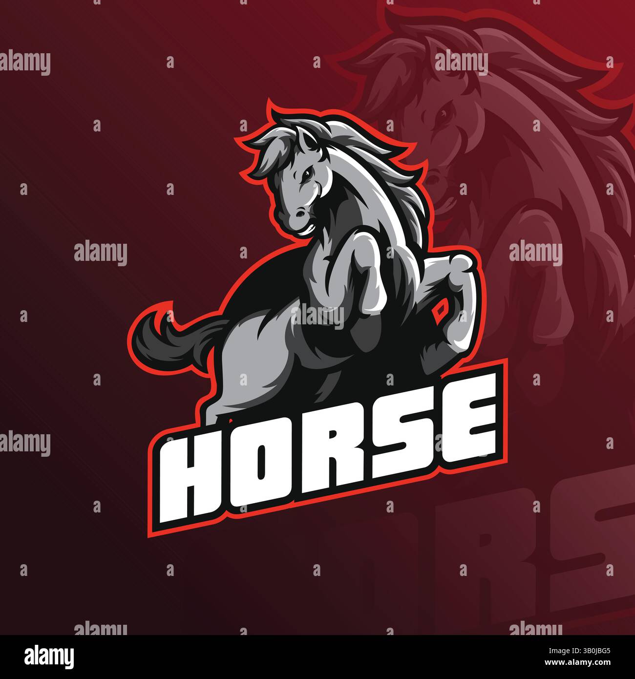 Horse mascot logo design vector Stock Vector Image & Art - Alamy