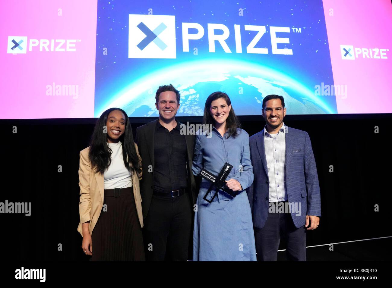IMAGE DISTRIBUTED FOR XPRIZE FOUNDATION - Vaulted Deep team members, from left, Katherine (Kat ...