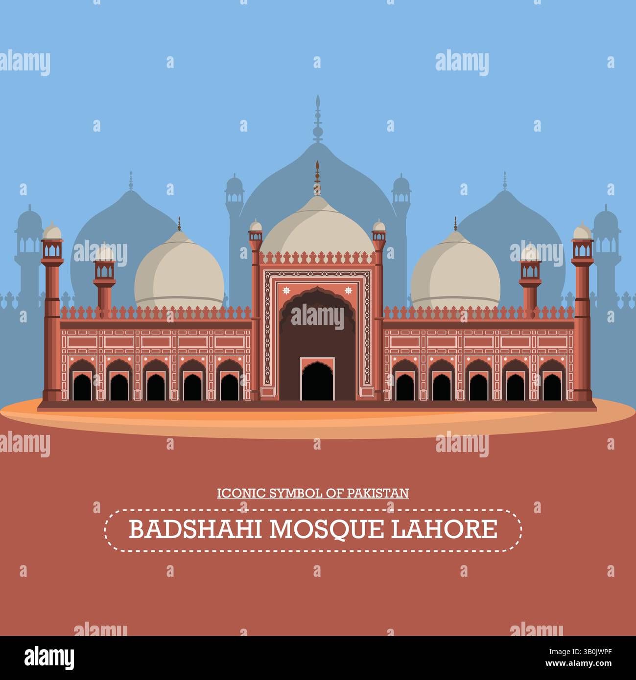 Badshahi mosque lahore Stock Vector Images - Alamy
