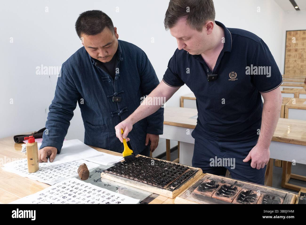 Yingshan, China's Hubei Province. 2nd Apr, 2025. German scholar Fabian ...