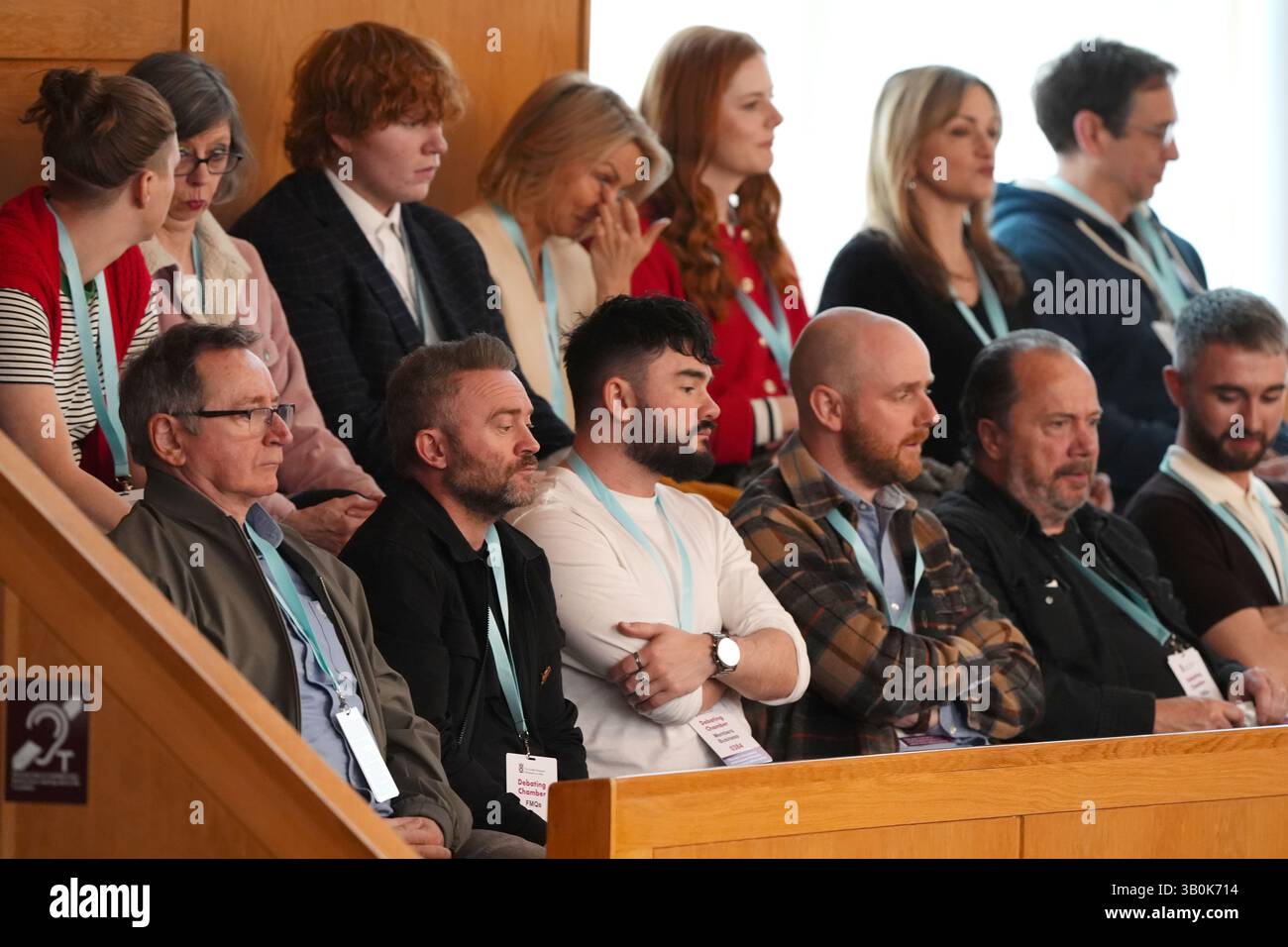 The cast of River City including actor Stephen Purdon(front row, second ...