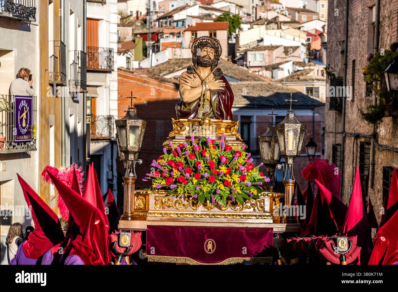 The paso pictured is the ‘Santísimo Cristo de las Misericordias’, also ...