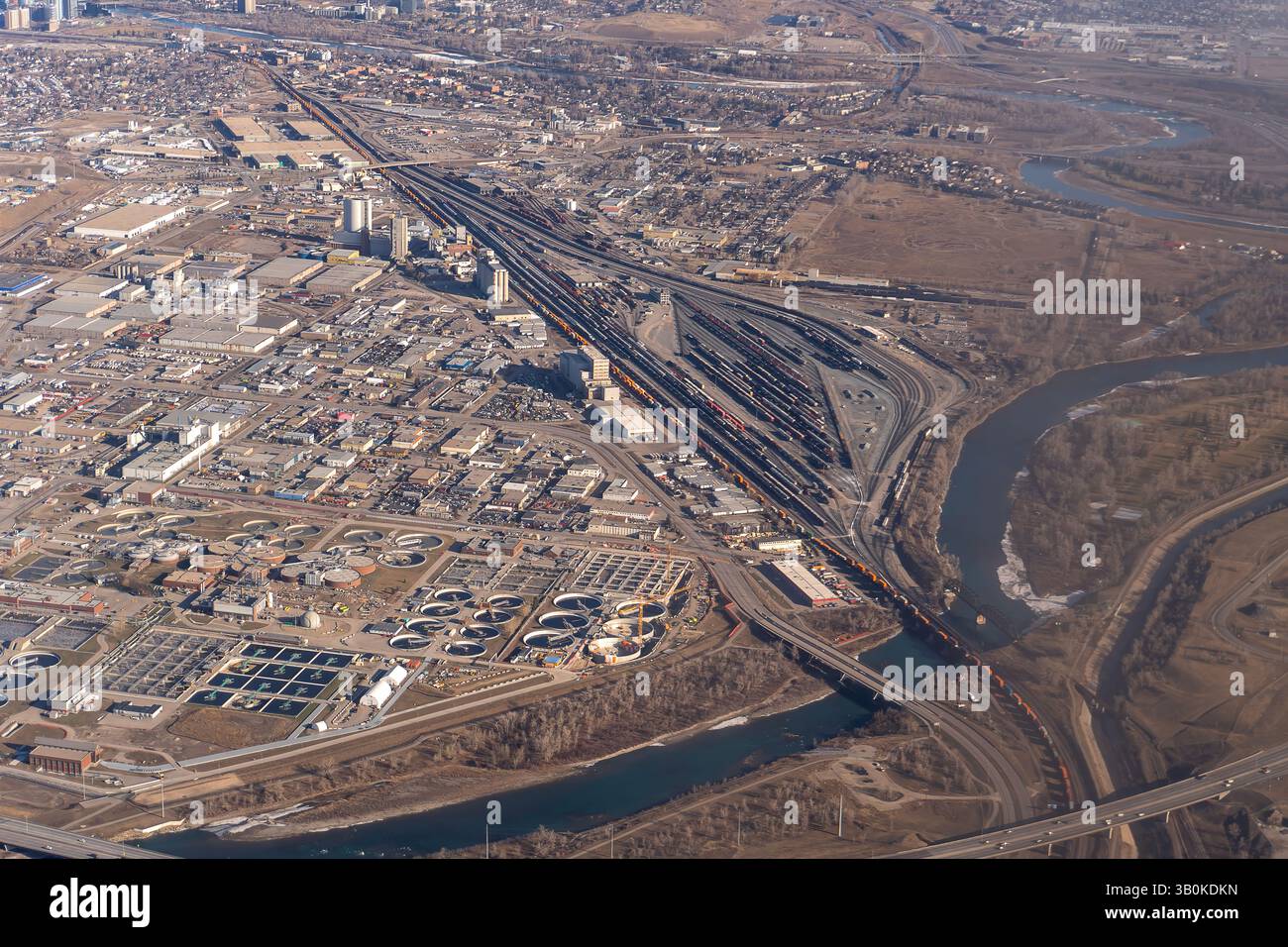 An aerial view of downtown Calgary in Alberta, Canada Stock Photo - Alamy