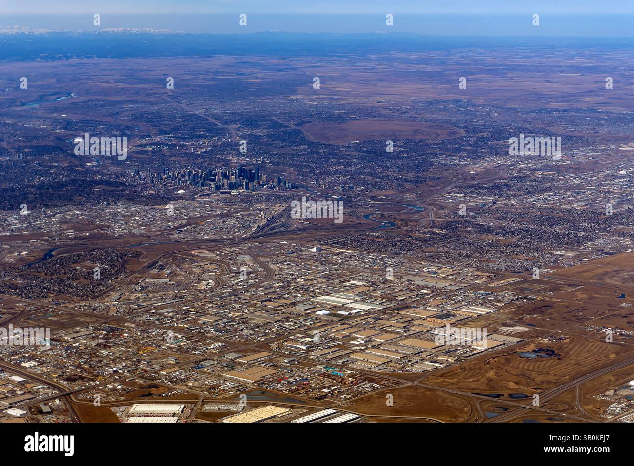 An aerial view of downtown Calgary in Alberta, Canada Stock Photo - Alamy