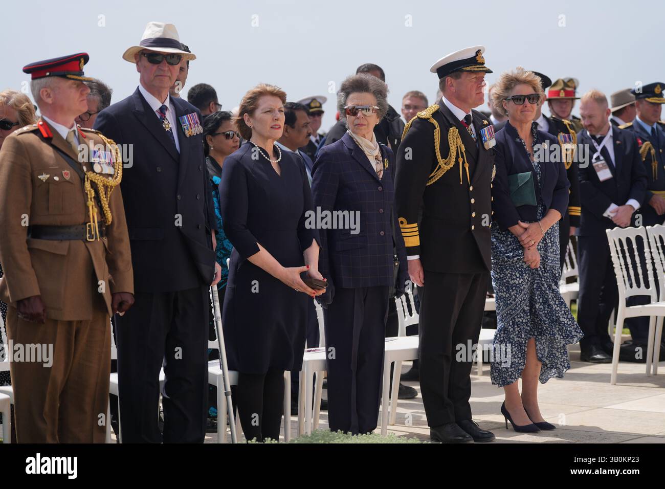(left to right) Defence Attache Colonel James Torbert, Vice Admiral Sir ...