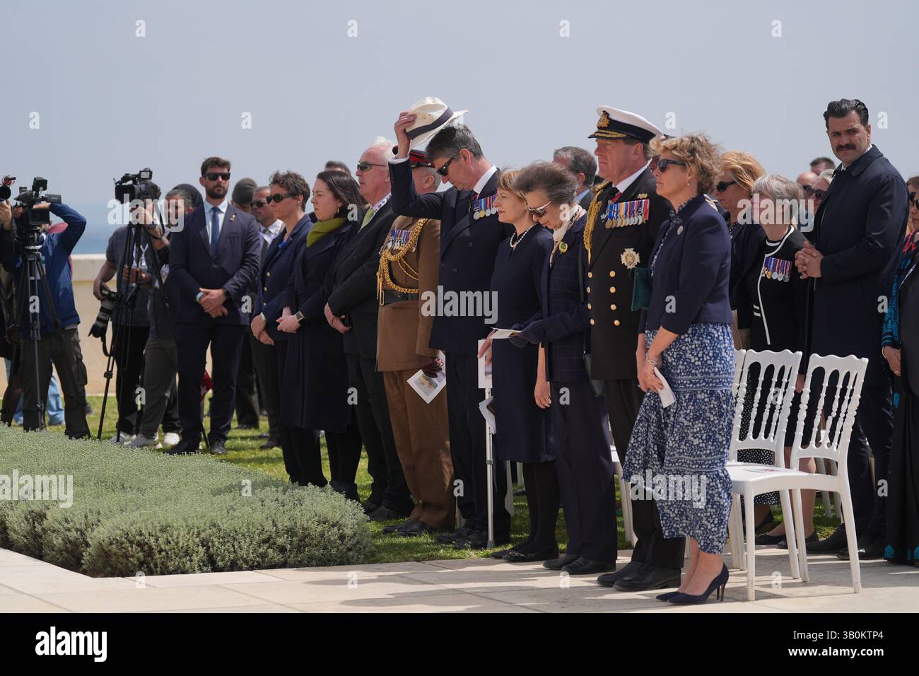 (right to left) Elly Key, First Sea Lord and Chief of the Naval Staff, Admiral Sir Ben Key, the ...