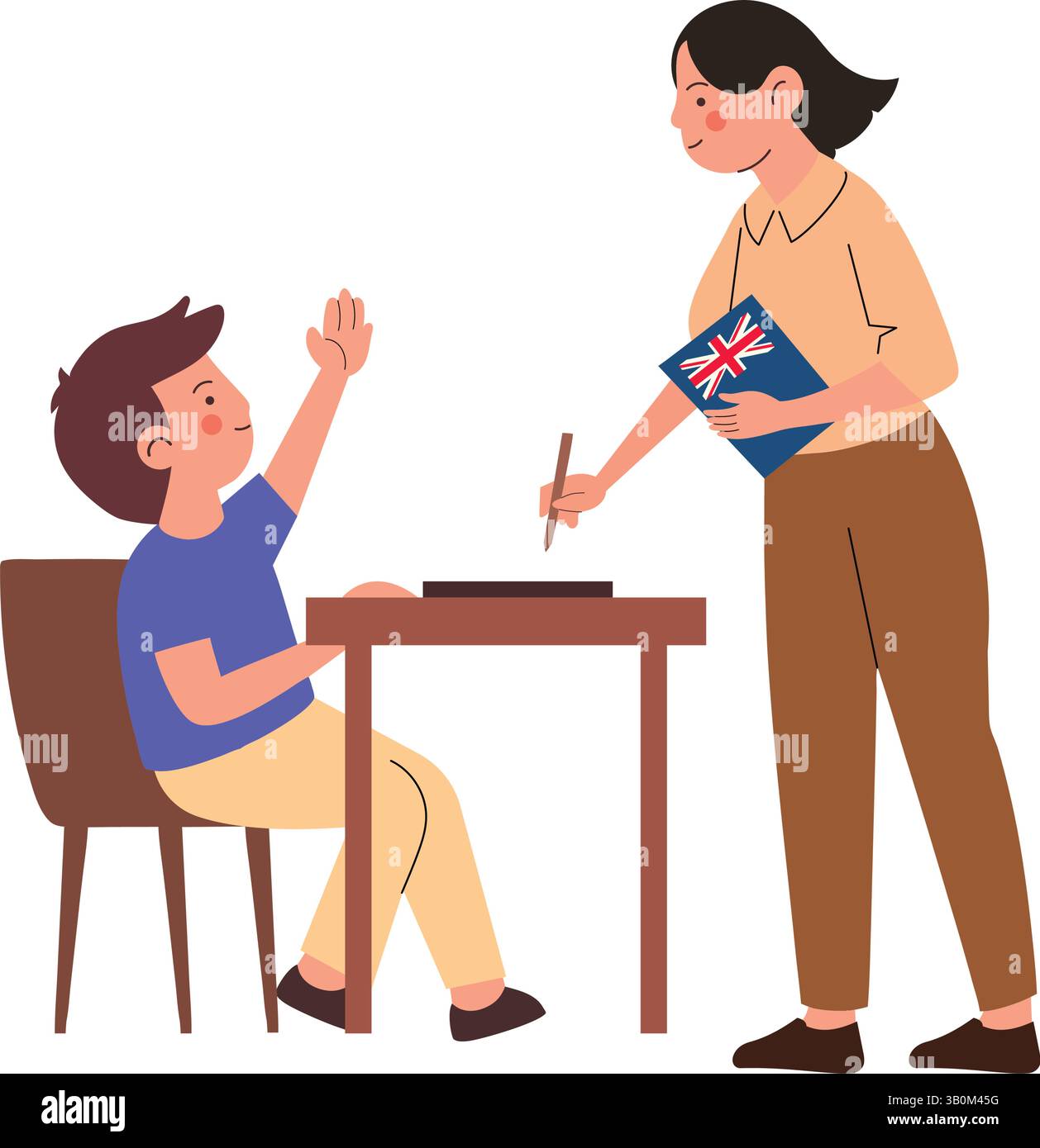 Professor student help Stock Vector Images - Alamy