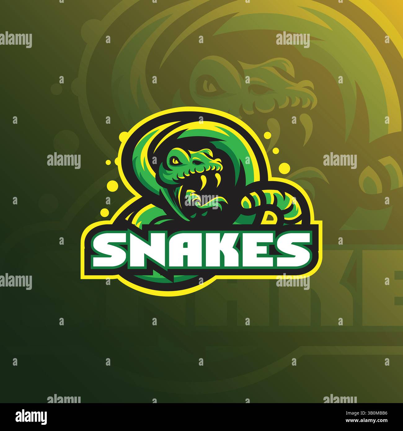 Snake mascot logo vector illustration Stock Vector Image & Art - Alamy