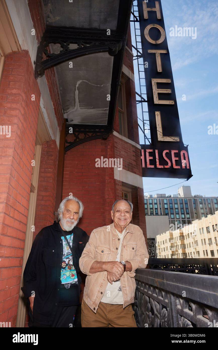 Tommy Chong, left, and Cheech Marin of Cheech and Chong pose for a ...