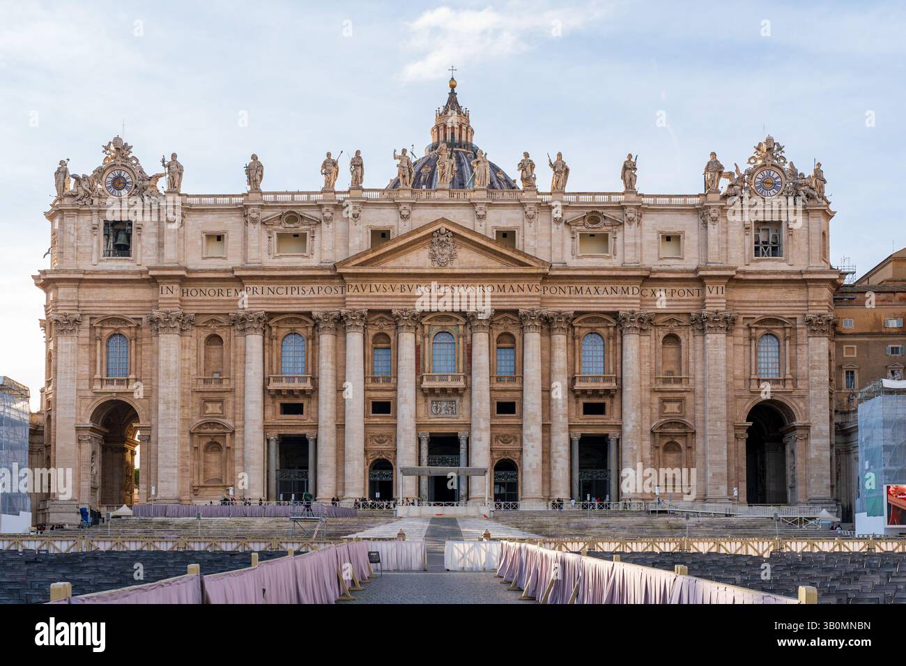 Front facade of Saint Peter Basilica in the Vatican Stock Photo - Alamy