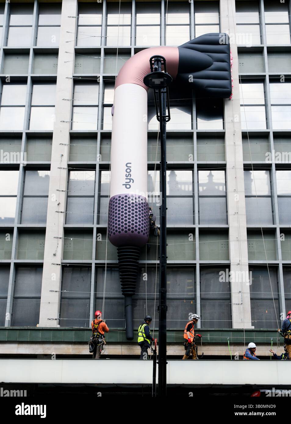 Oxford Street, London, UK. 24th Apr 2025. A giant inflated Dyson ...
