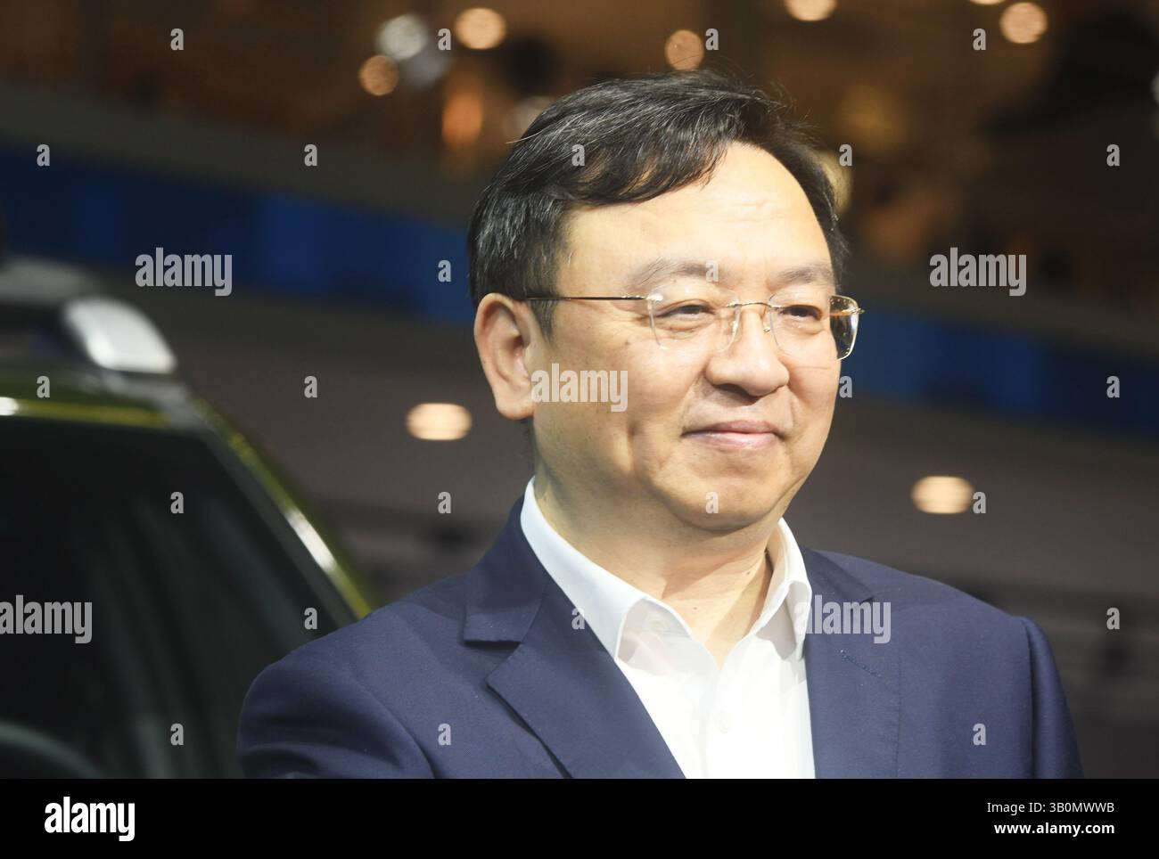 SHANGHAI, CHINA - APRIL 24, 2025 - Wang Chuanfu, the chairman of BYD ...