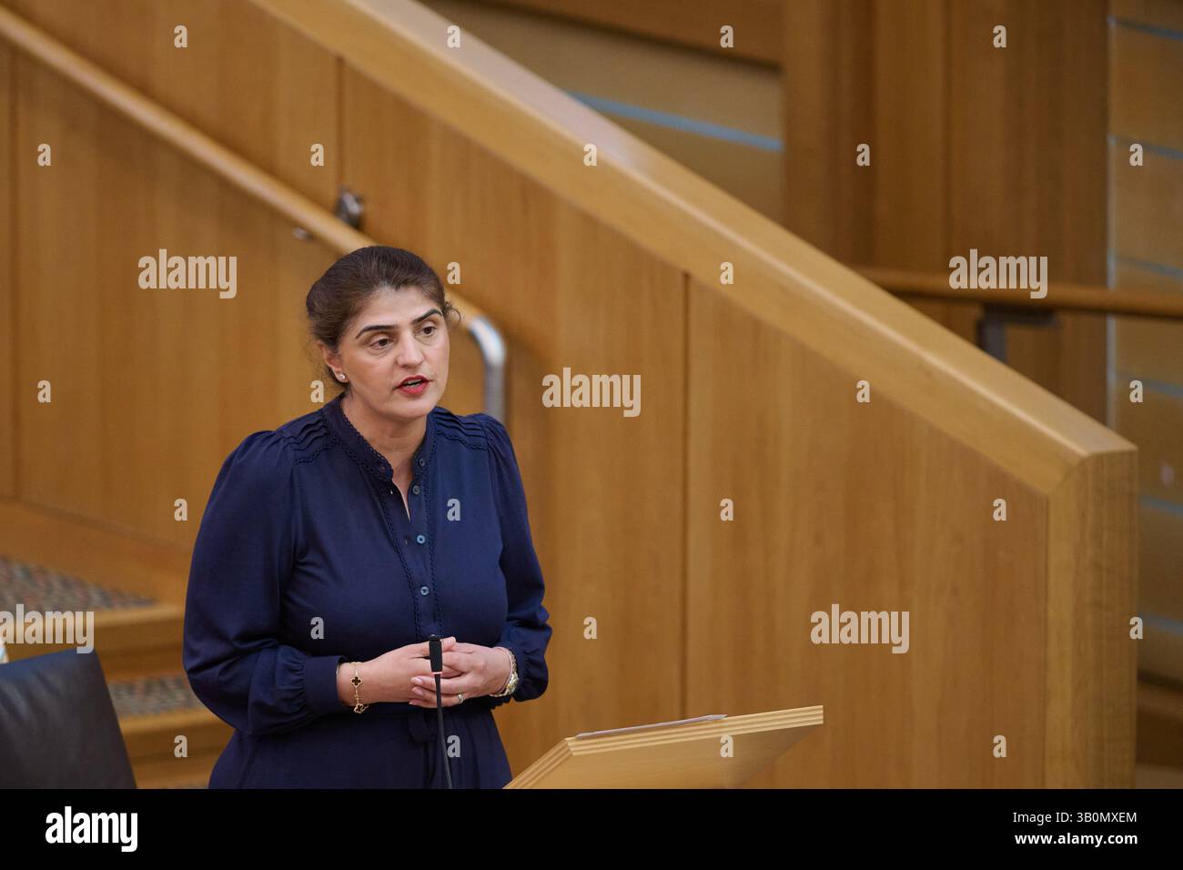 Edinburgh Scotland, UK 24 April 2025. Dr Pam Gosal MBE MSP at the ...