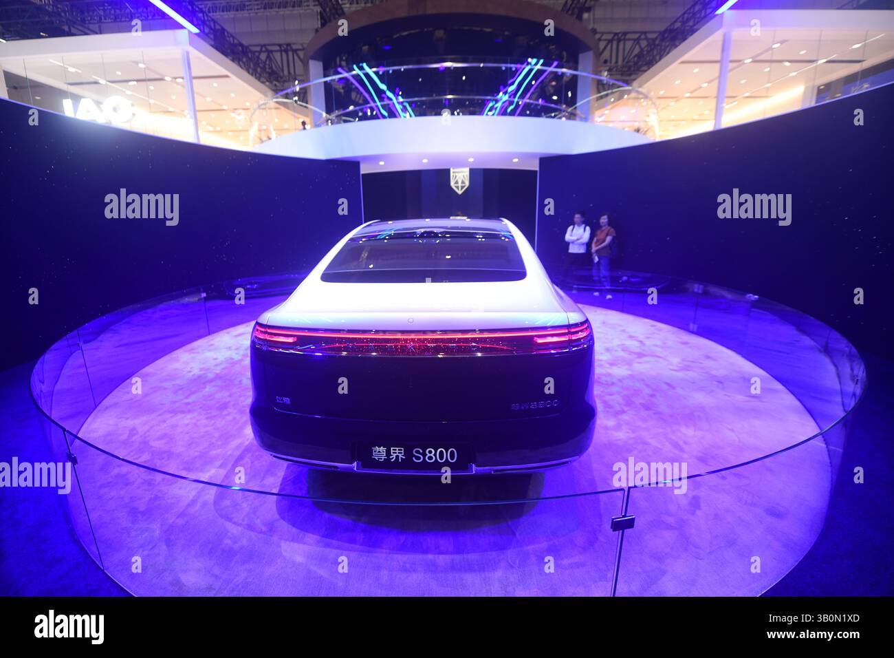 SHANGHAI, CHINA - APRIL 24, 2025 - Visitors visited a Huawei MAEXTRO S800 smart vehicle at the ...