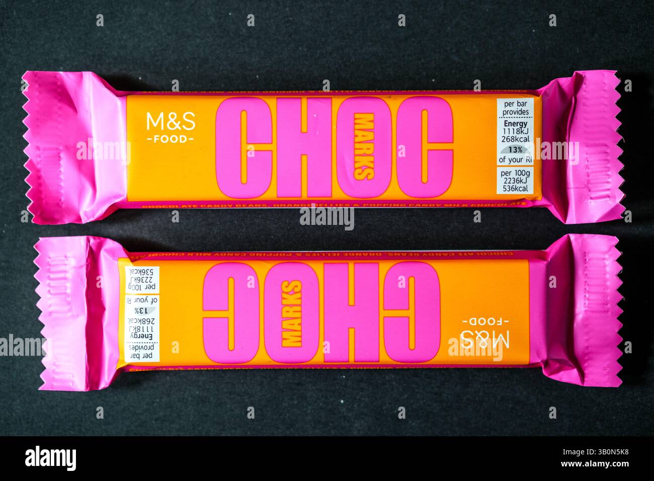 London UK, April 24 2025, Marks and Spencer Milk Chocolate Bar Stock ...
