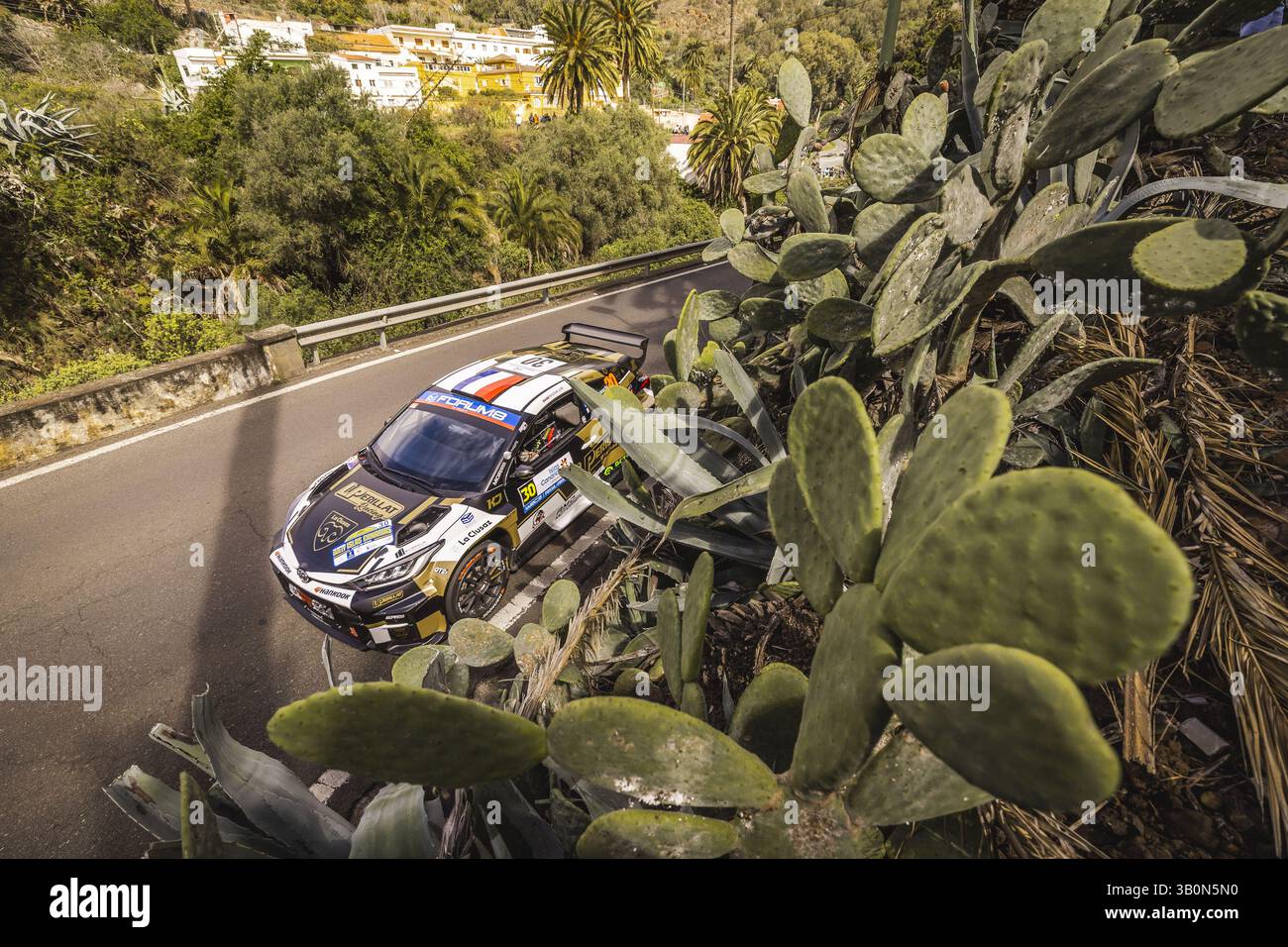 30 Mathieu FRANCESCHI, Lucie BAUD, Toyota Yaris Rally2, action during ...