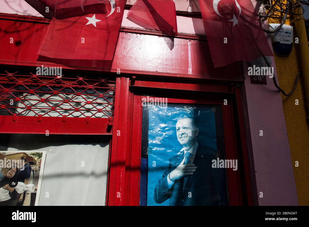 Istanbul, Turkey. 18th Apr, 2025. The image of President Recep Tayyip ...