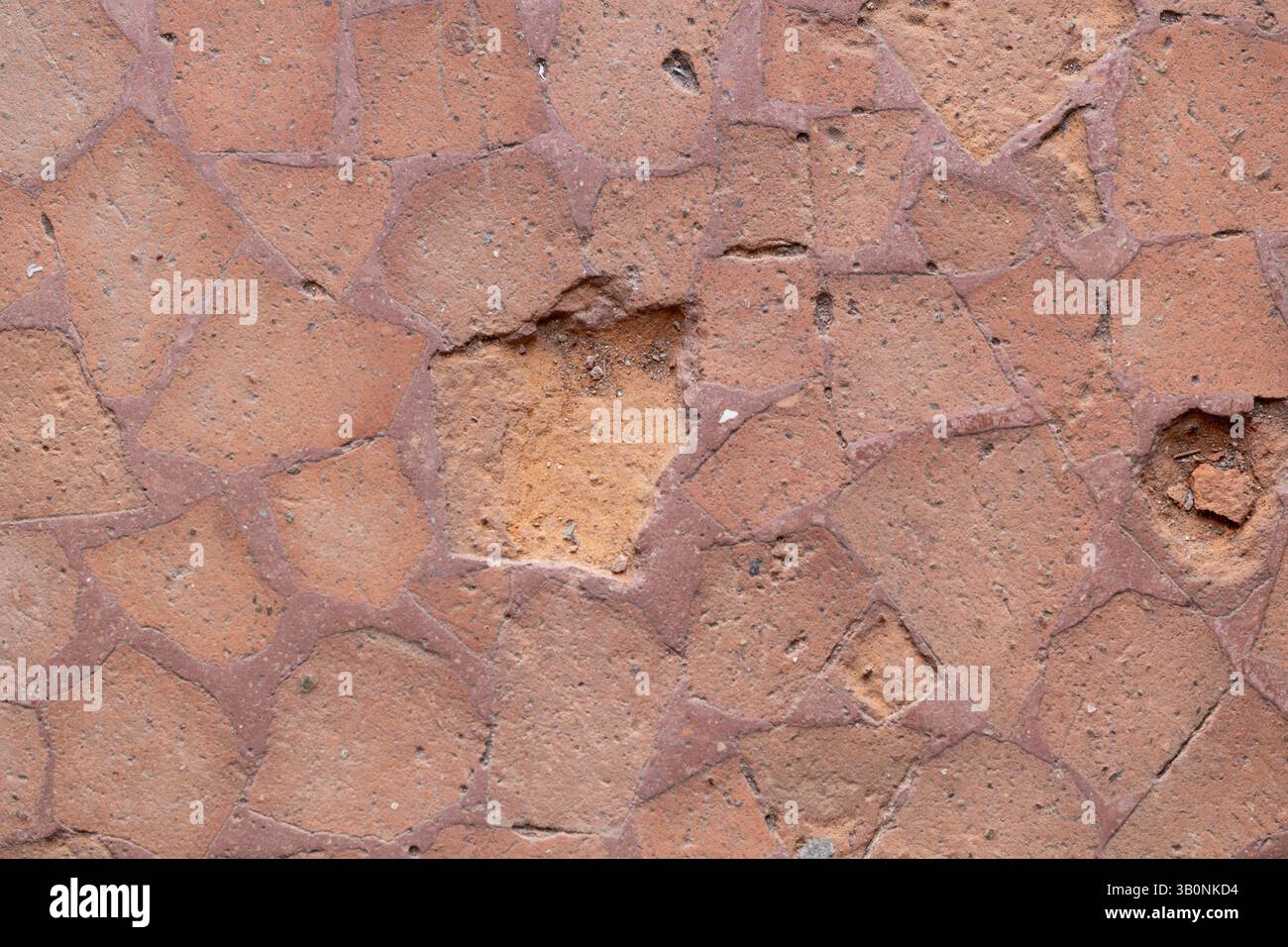 Aged Terracotta Mosaic Floor Texture Stock Photo - Alamy