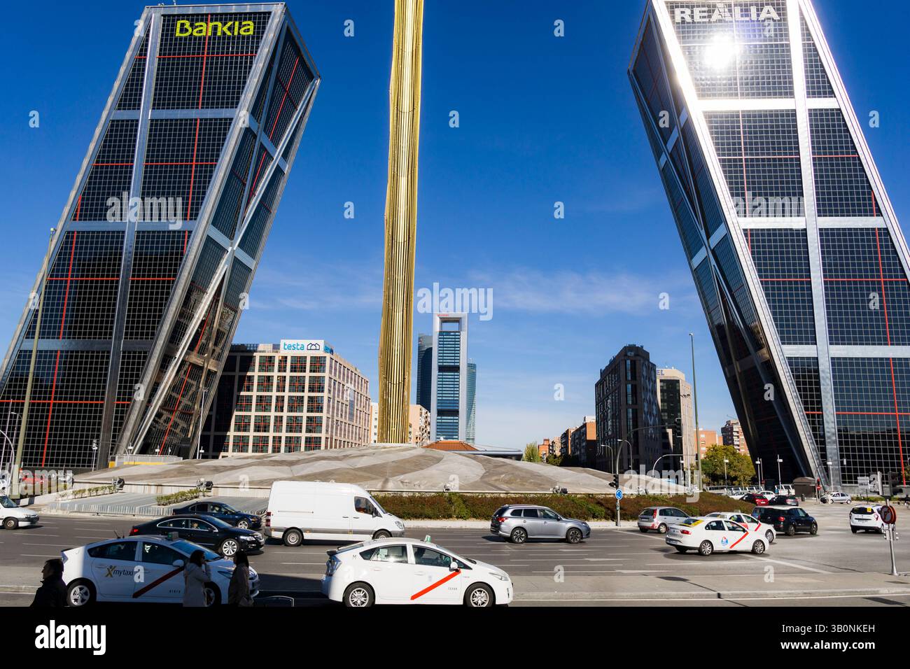 KIO Towers and Caja Madrid Obelisk. The Caja Madrid Obelisk is an ...