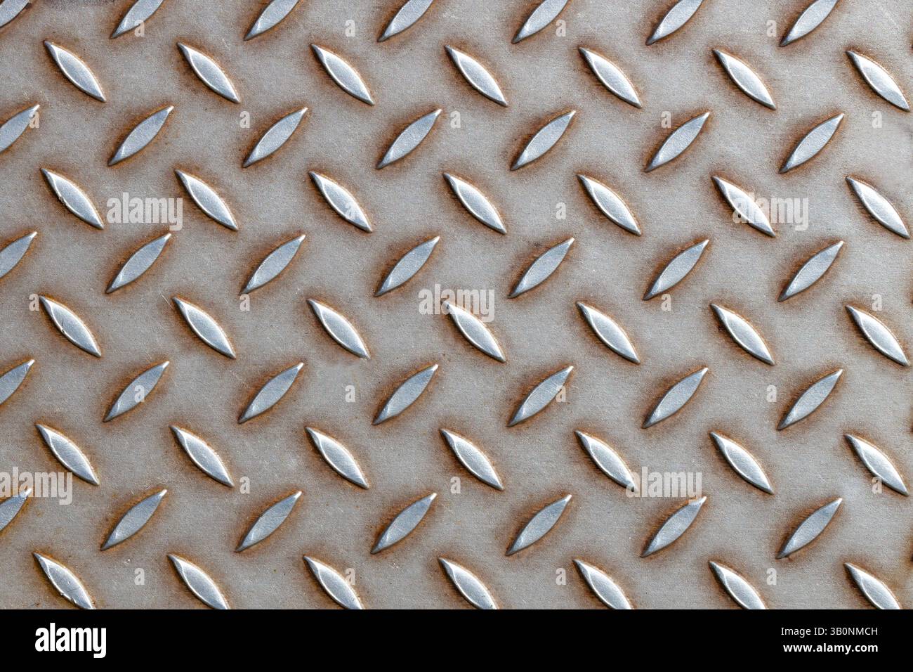 Industrial Metal Tread Plate with Raised Pattern Stock Photo - Alamy