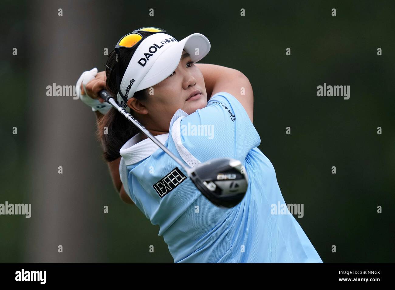 Haeran Ryu, of South Korea, hits on the second hole during the first ...