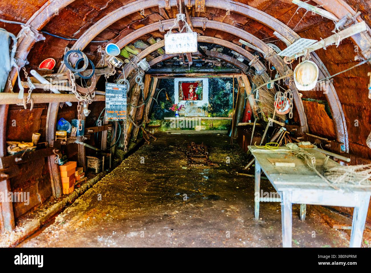 Mining Museum Hermitage. An old entrance to a mine converted into a ...