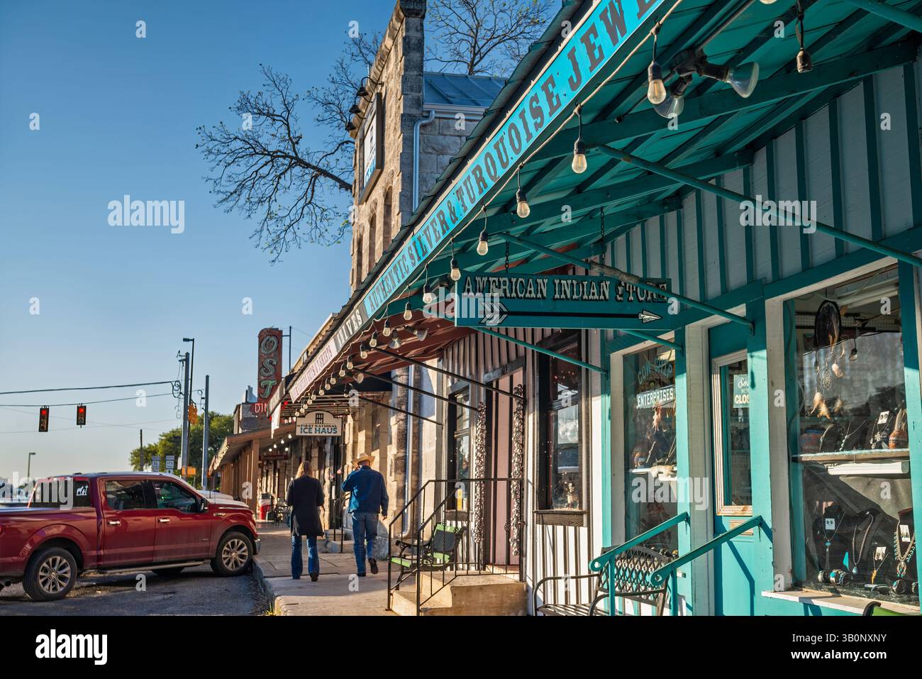 Store fronts, Main Street in Bandera, Texas, USA Stock Photo - Alamy