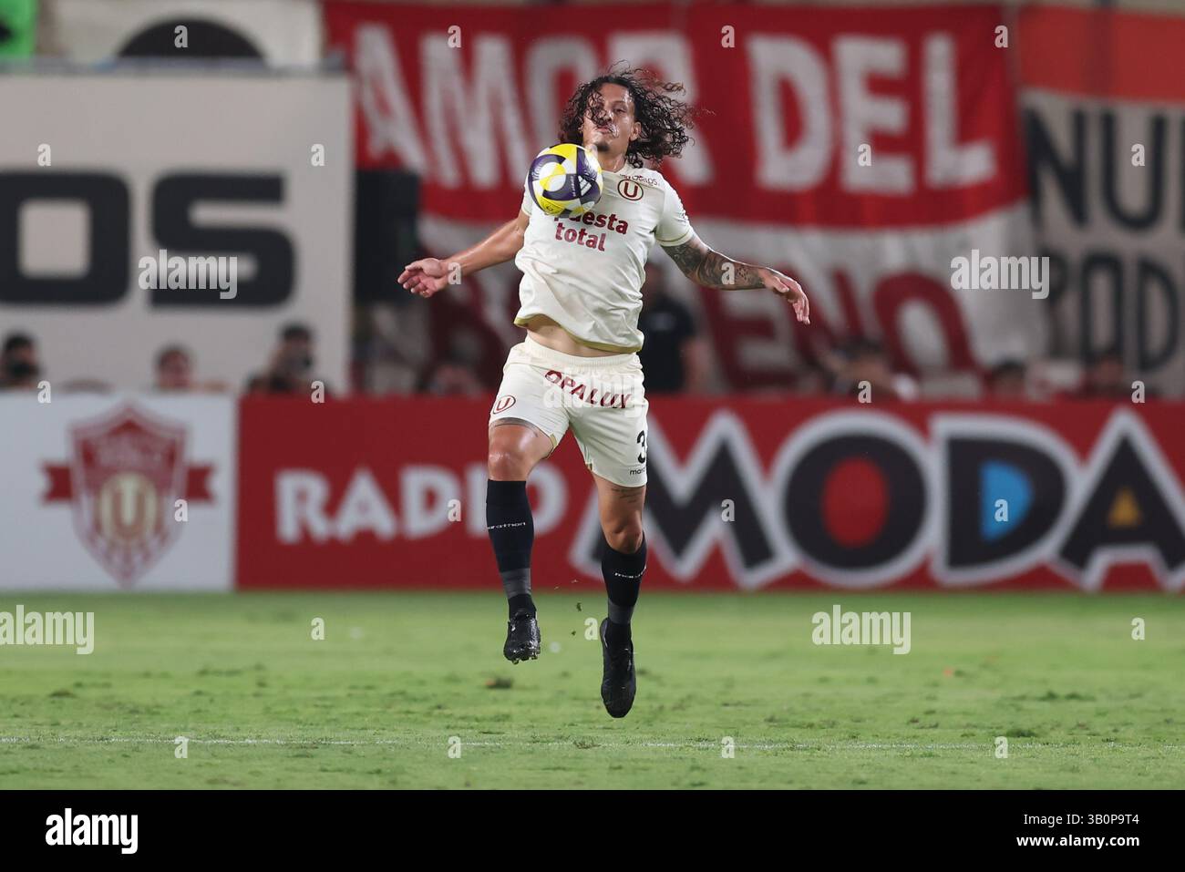 Lima, Peru. 14th Apr, 2025. William Riveros of Universitario de ...