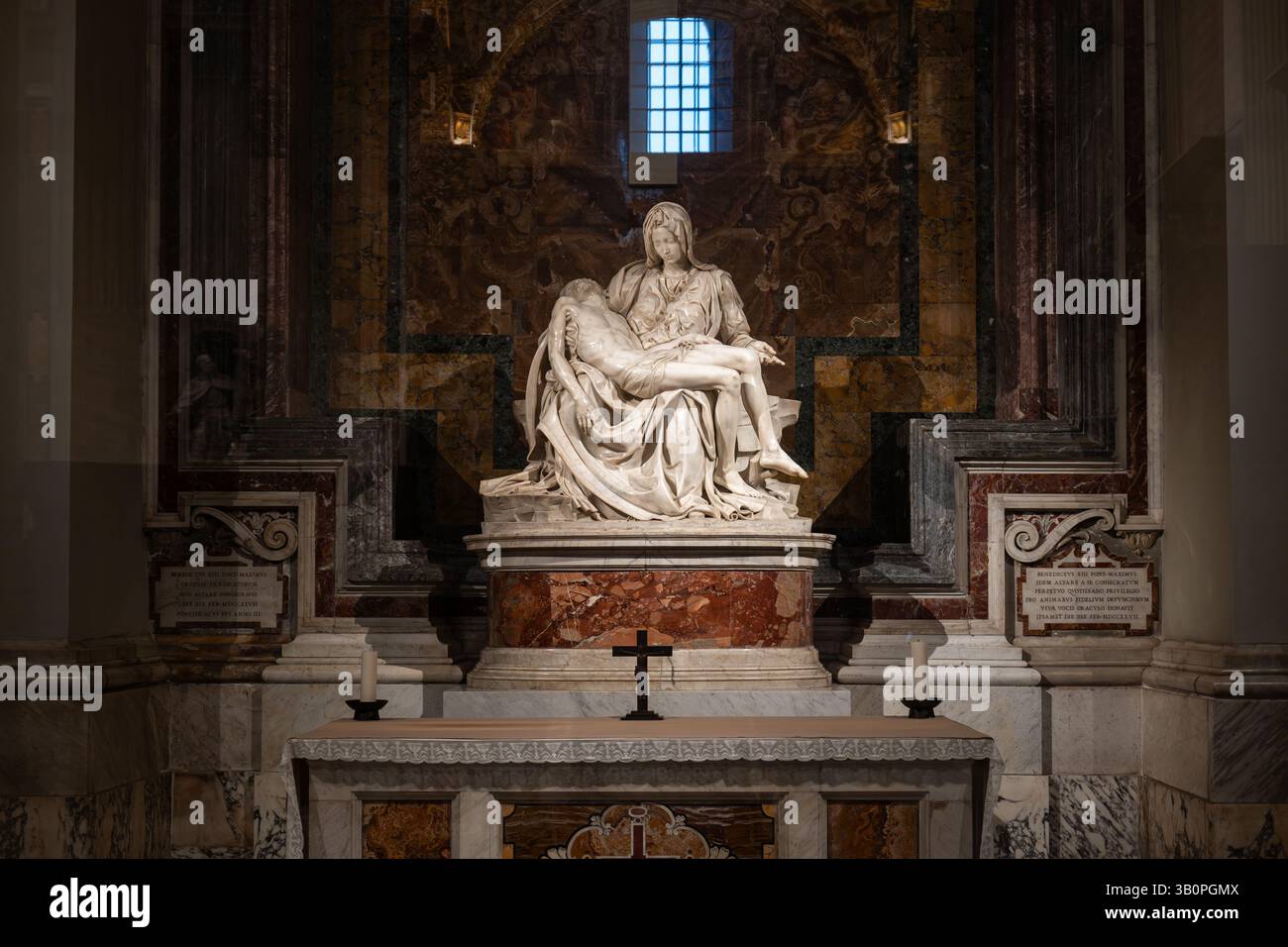 15-04-2025 Vatican City, Rome, Italy. La Pietà or La Pieta statue in ...