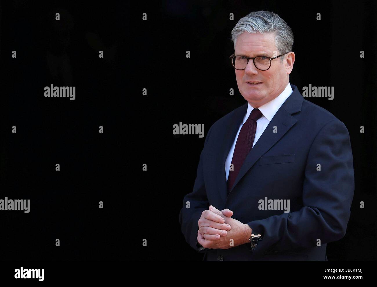 Britain's Prime Minister Keir Starmer on day one of the International ...
