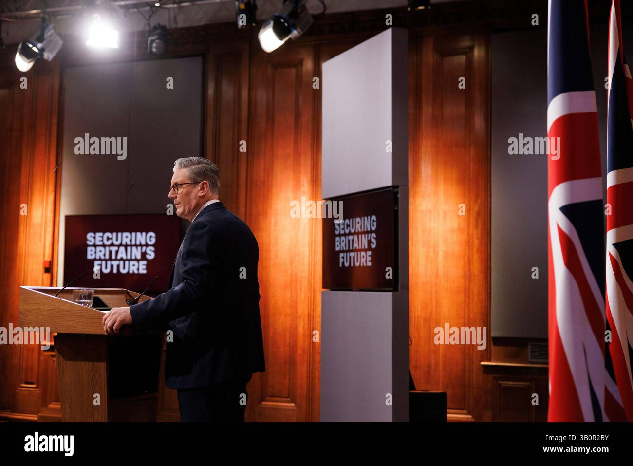 LONDON, ENGLAND, UK - 11 April 2025 - UK Prime Minister Sir Keir ...