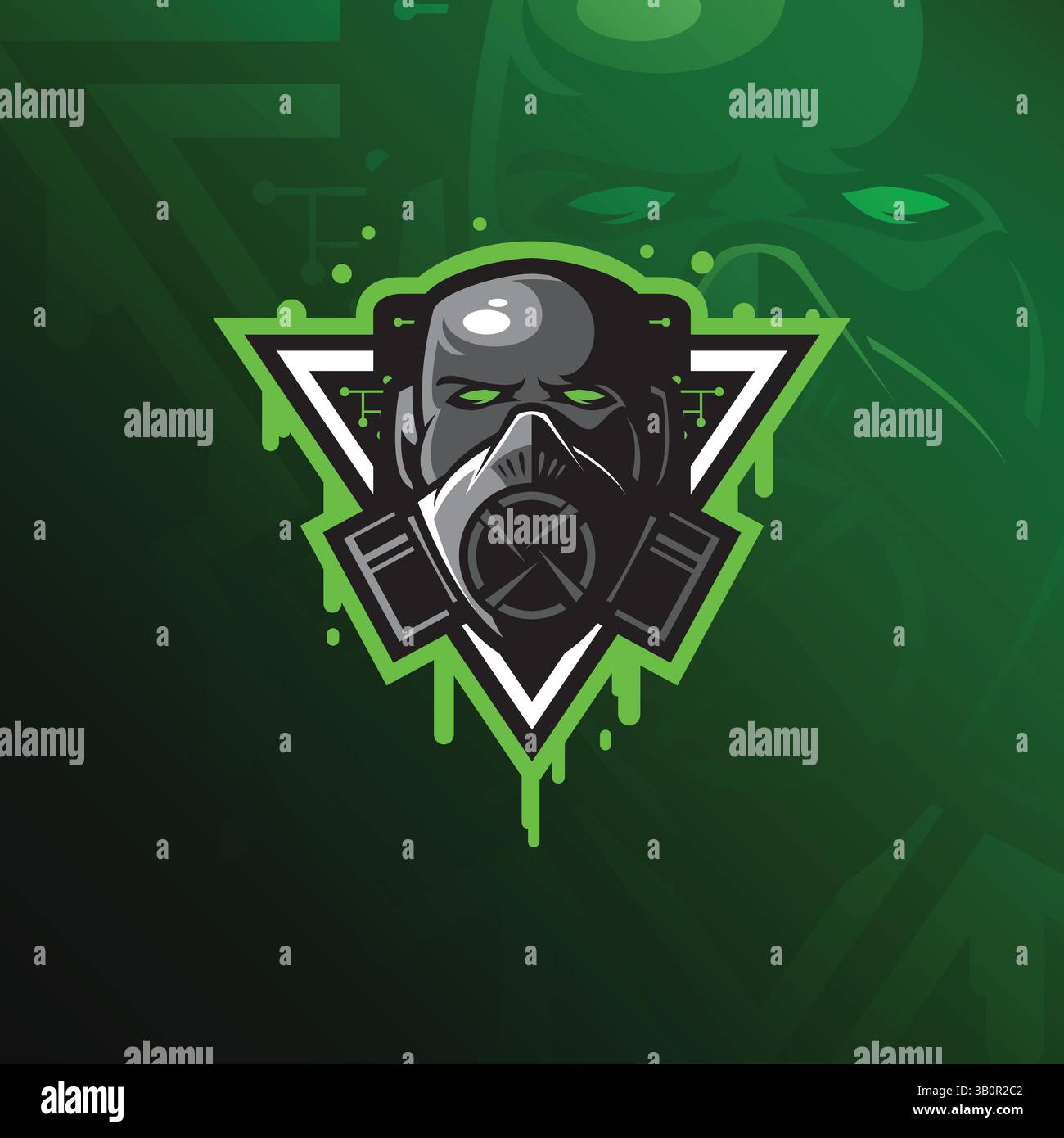 toxic mascot logo design vector with modern illustration concept style ...