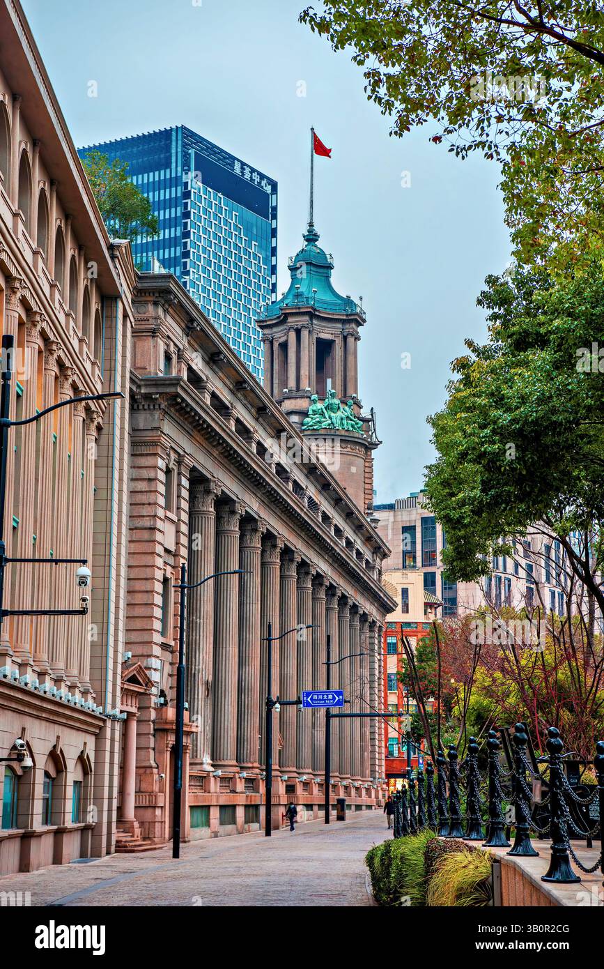 Shanghai Postal Museum (built in the 1920s), Shanghai, China Stock ...