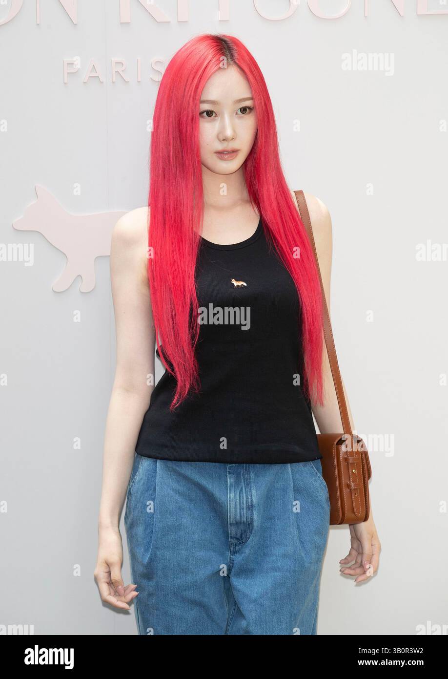 Seoul, South Korea. 24th Apr, 2025. Japanese singer and rapper Giselle ...