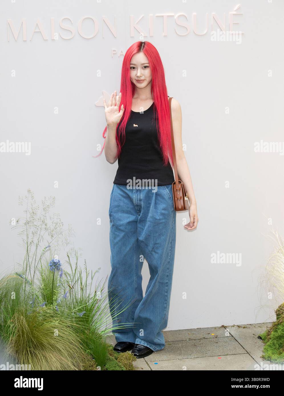 Seoul, South Korea. 24th Apr, 2025. Japanese singer and rapper Giselle, member of K-Pop girl ...