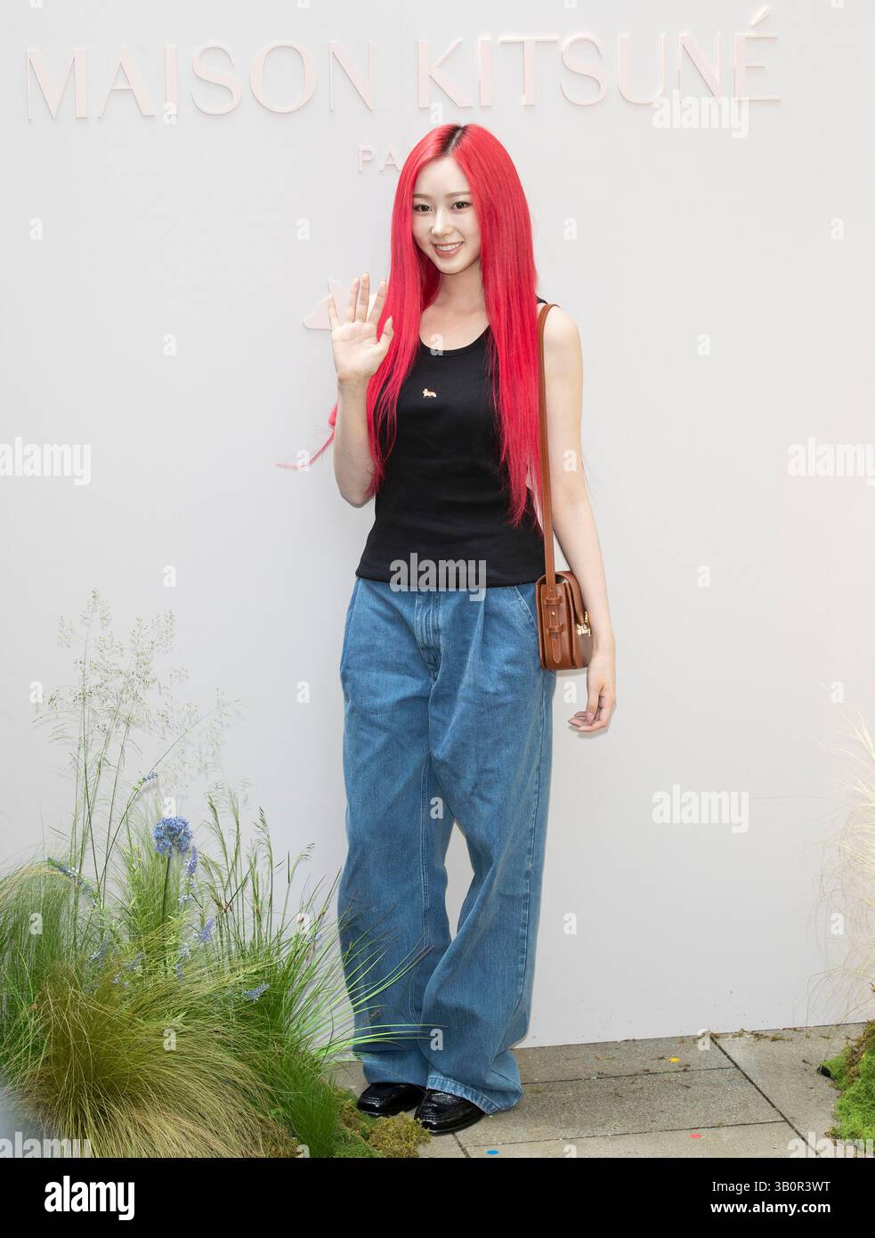 Seoul, South Korea. 24th Apr, 2025. Japanese singer and rapper Giselle, member of K-Pop girl ...