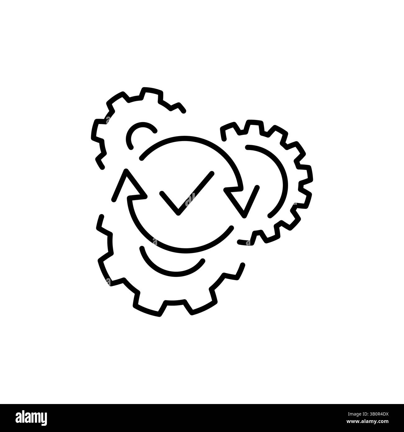 Automatic process black icon Black and White Stock Photos & Images - Alamy