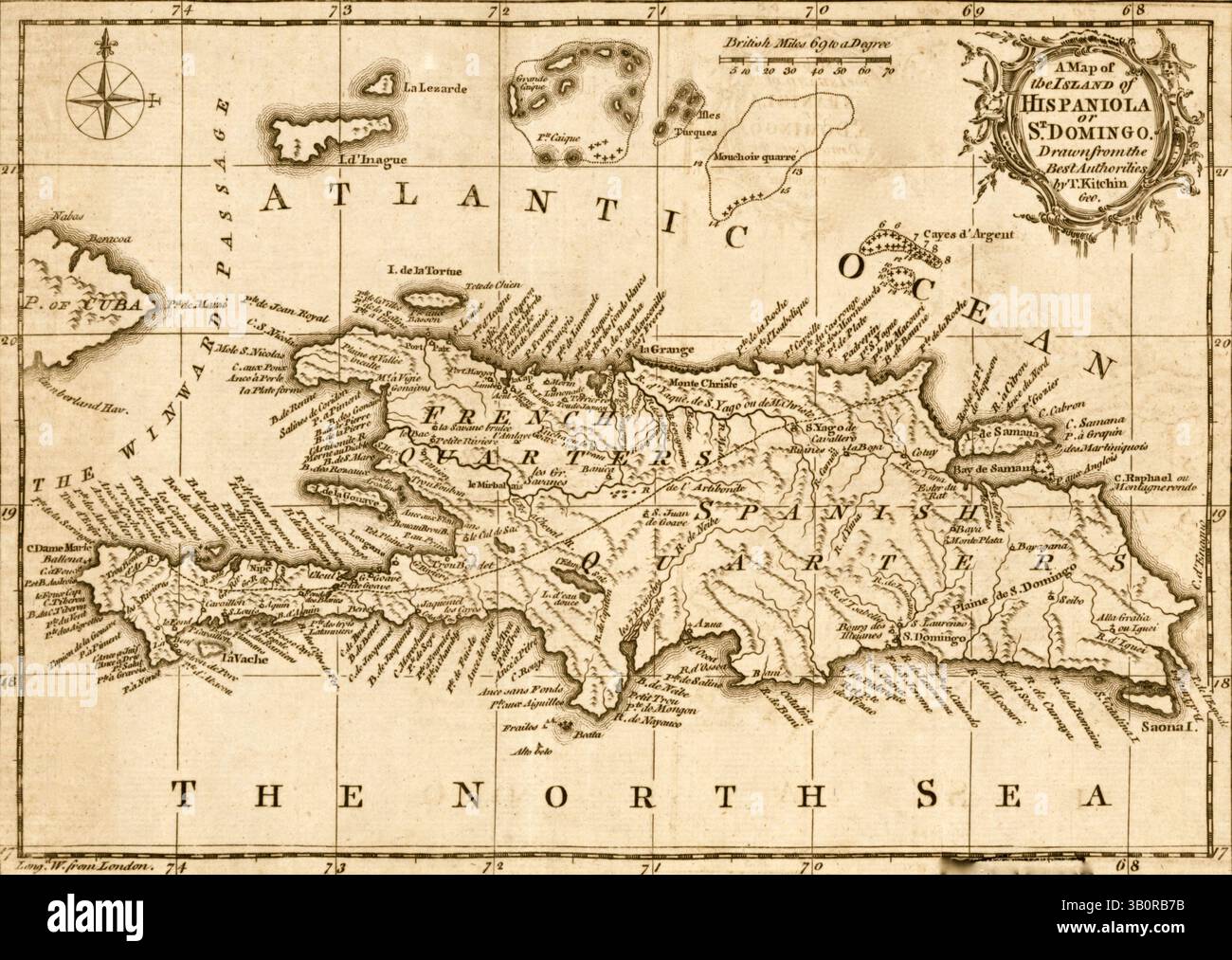 1758 - Caribbean - Map of the Caribbean Islands, The Dominican Republic ...