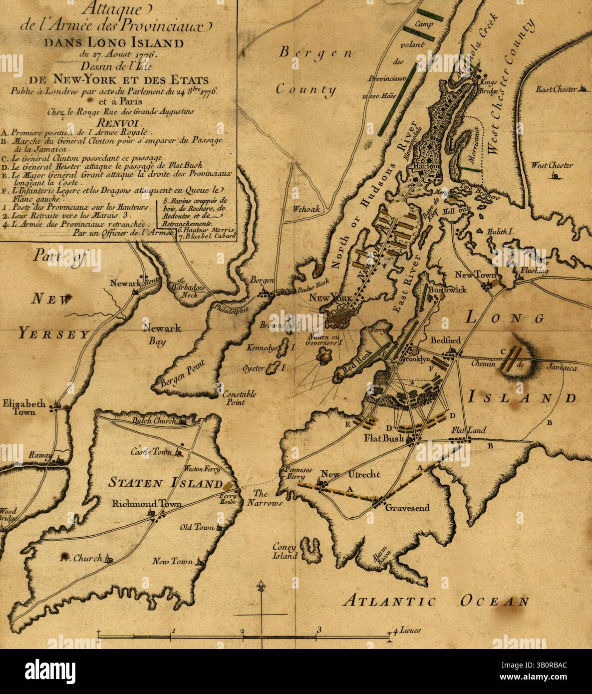Aug. 27, 1776 - Long Island, NY, U.S. - The Battle of Long Island, also ...