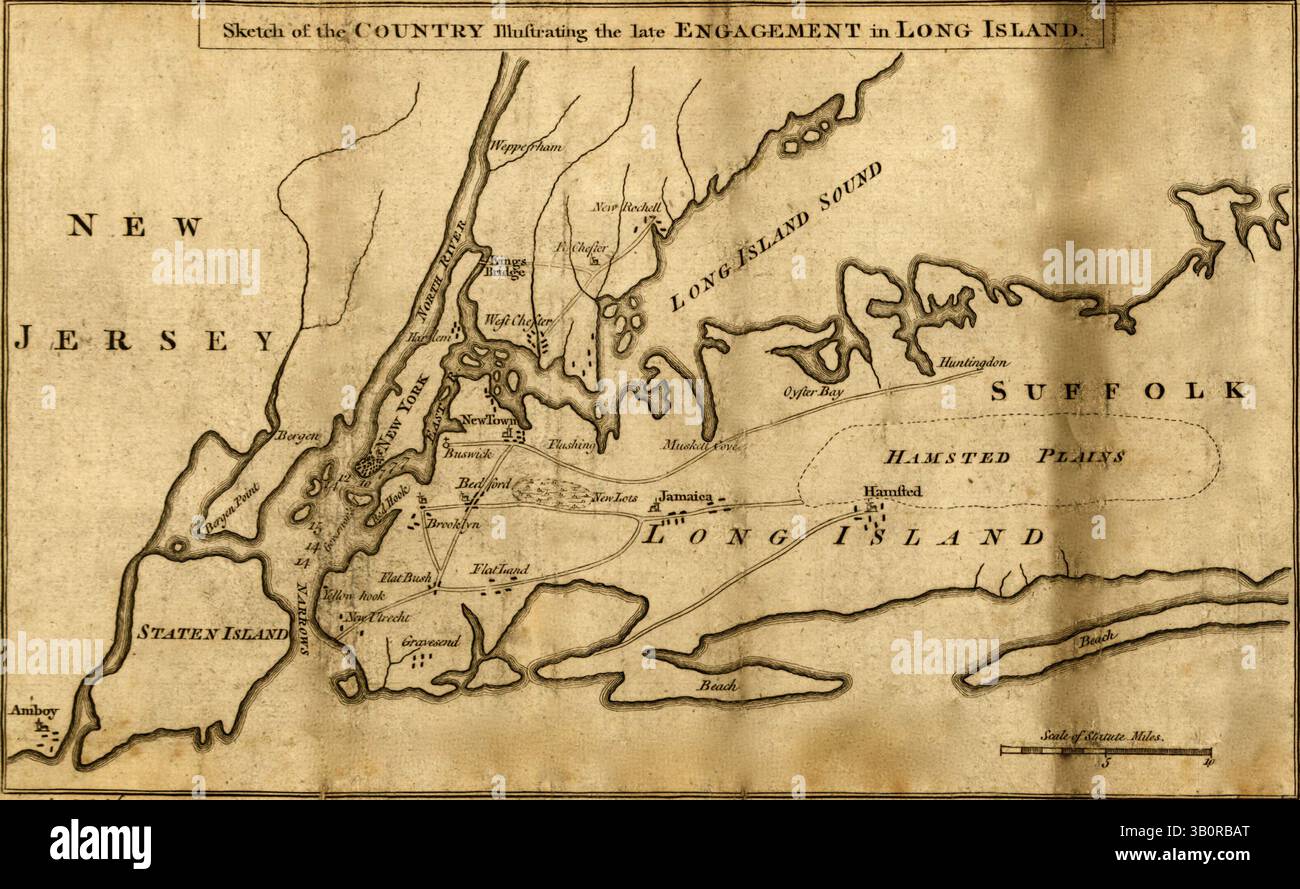 Aug. 27, 1776 - Long Island, NY, U.S. - The Battle of Long Island, also ...